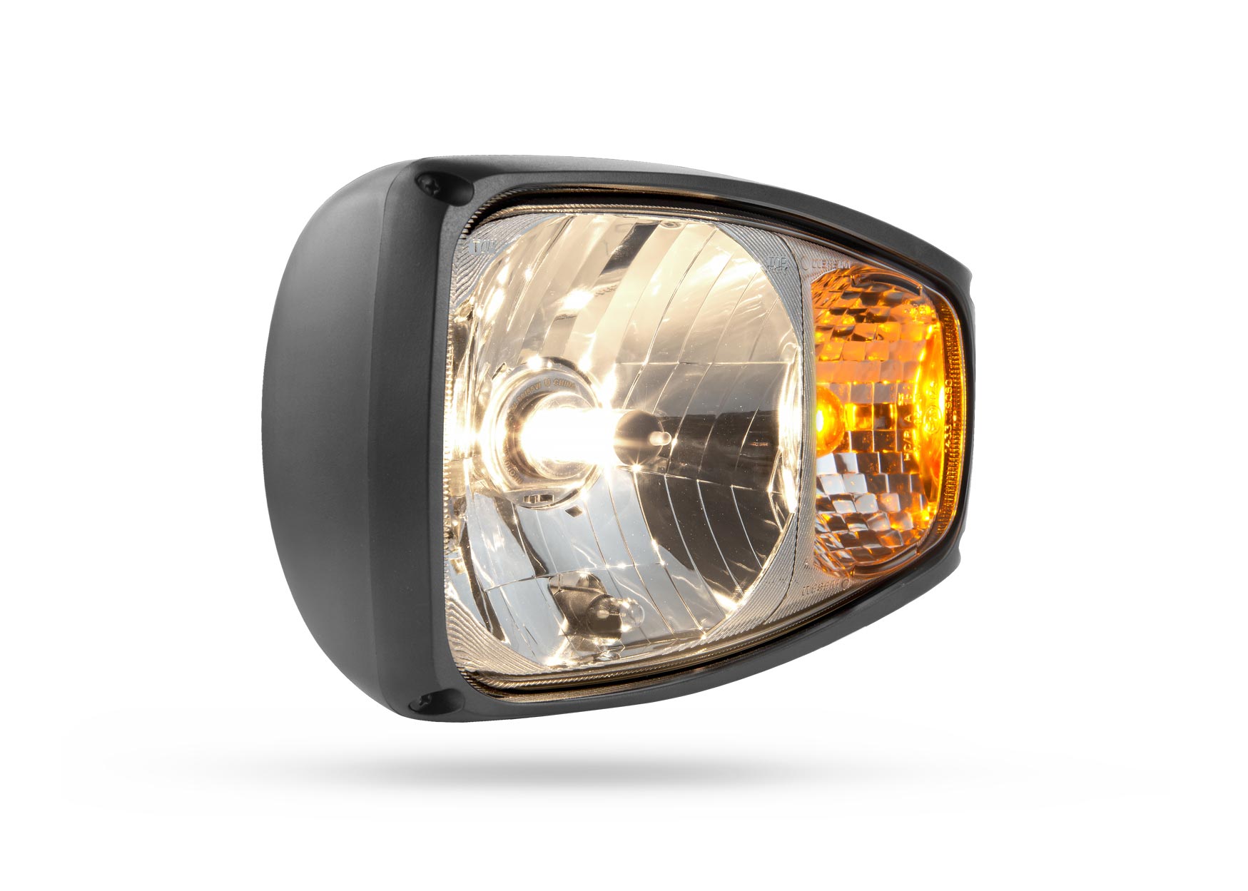 Headlamp with High Beam, Low Beam and Indicator Functions